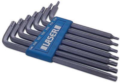 Laser Tools 0605 7pc Torx/Star Key Set T10 - T40 at B&Q