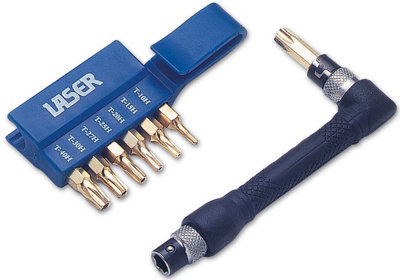 Laser Tools 1312 7pc Torx/Star Bit Set with 100mm Bit Driver | DIY at B&Q