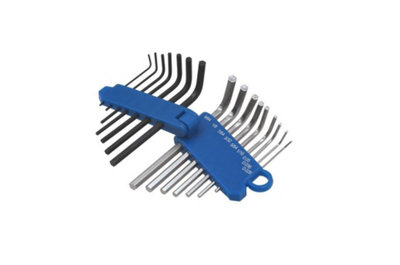 Laser Tools 4196 16pc Minature Hex Key Set Metric & Imperial | DIY at B&Q