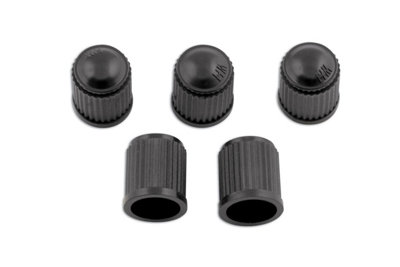 Laser Tools 5282 Dust Cap Set 5pc Tyre Valve Cap | DIY at B&Q