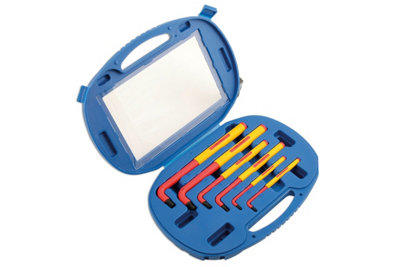 Laser Tools 5515 6pc VDE 1000V Insulated Extra Long Hex Key Set 2.5-8mm