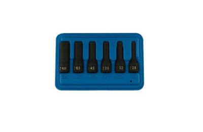 Laser Tools 5785 6pc Glow Plug Electrode Removal Socket Set 1/4" Dr