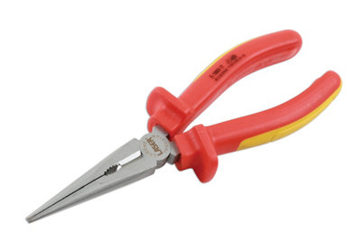 LASER TOOLS 7469 VDE 1000V INSULATED LONG NOSE PLIERS 200MM
