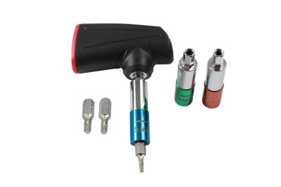 Laser Tools 7848 T Handle Pre Set Torque Bit Driver 1/4" Magnetic + 4 ...