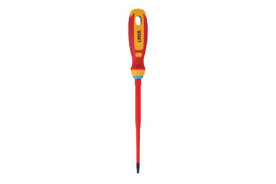 Laser Tools 8453 VDE 1000V Insulated Flat Screwdriver 5.5 x 125mm | DIY ...