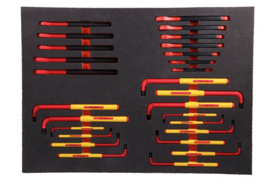 Laser Tools 8487 27pc VDE 1000v Insulated Wrenches in Foam Inlay | DIY ...