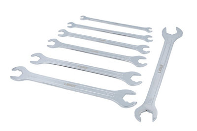 Laser Tools 8521 7pc Ultra Thin Ratcheting Action Double Open -End ...