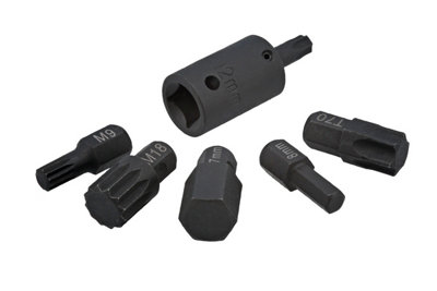 Laser Tools 8647 25pc Interchangeable Impact Bit Set 1/2" Drive