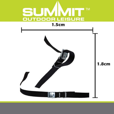 Lashing Strap With Buckle 1. 5M Strap Secure Luggage 1. 5m Black X 1 ...