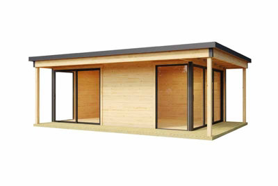 Lasita Domeo 3 V2 with Veranda Garden Office - 8.9m x 5.9m - Two Room ...