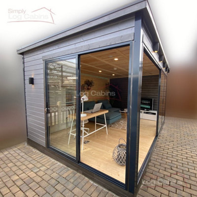Lasita Norland Domeo 4 Garden Office Summer House - 4.18m x 3.22m ...