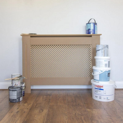 Lattice Grill Unfinished Radiator Cover - Small | DIY at B&Q