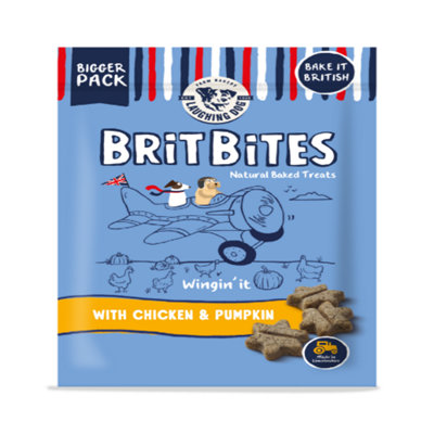Laughing Dog Brit Bites Chicken & Pumpkin 175g (Pack of 7)
