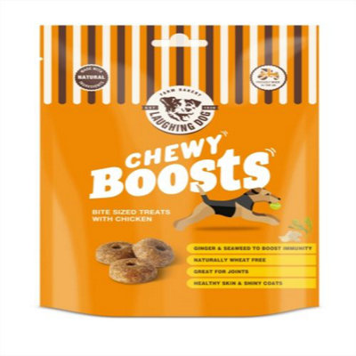 Laughing Dog Wheat Free Chewy Boosts 125g (Pack of 5)