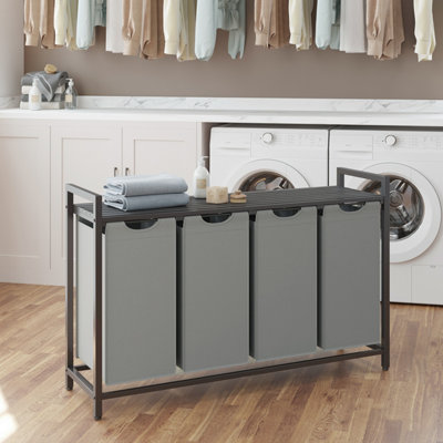 4 Compartment Laundry Hamper