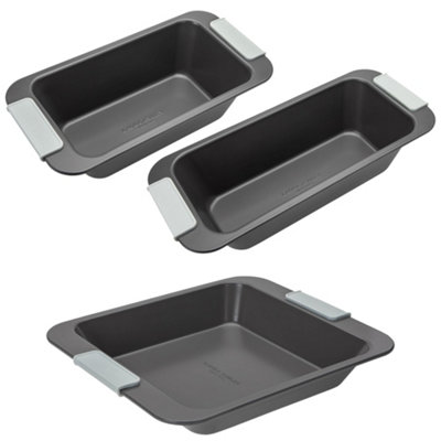 Laura Ashley 3 Piece Non-Stick Carbon Steel Baking Set