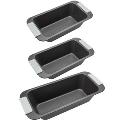 Laura Ashley 3 Piece Non-stick Carbon Steel Loaf Tins