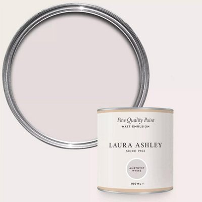 Laura Ashley Amethyst White Matt Emulsion Paint Sample | DIY at B&Q