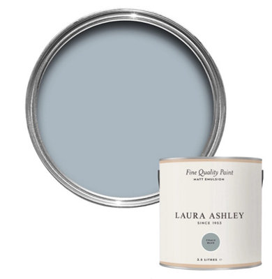 Laura Ashley Chalk Blue Matt Emulsion paint, 2.5L