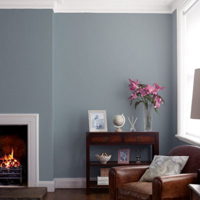 Laura Ashley Chalk Blue Matt Emulsion paint, 2.5L
