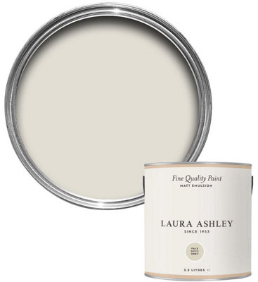 Laura Ashley Pale Dove Grey Matt Emulsion paint, 2.5L
