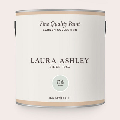 Laura Ashley Pale Duck Egg Exterior Eggshell Garden Paint 2.5L