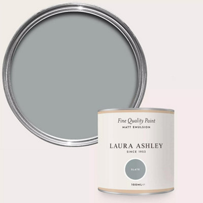 Laura Ashley Slate Matt Emulsion Paint Sample