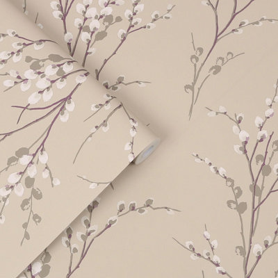 Laura Ashley Willow Natural Wallpaper 113358