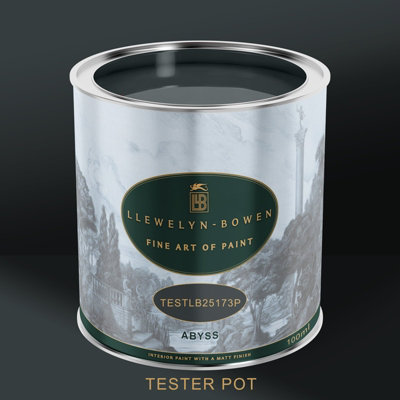 Laurence Llewelyn-Bowen Off the Wall Abyss Blue Paint Tester Pot - 100ml