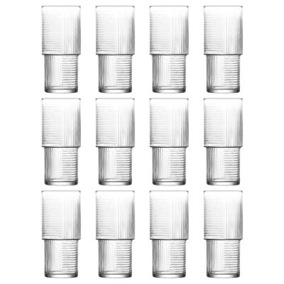 LAV Helen Stacking Highball Glasses - 515ml - Pack of 12 | DIY at B&Q