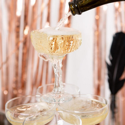 LAV Misket Glass Champagne Saucers - 235ml - Pack of 6