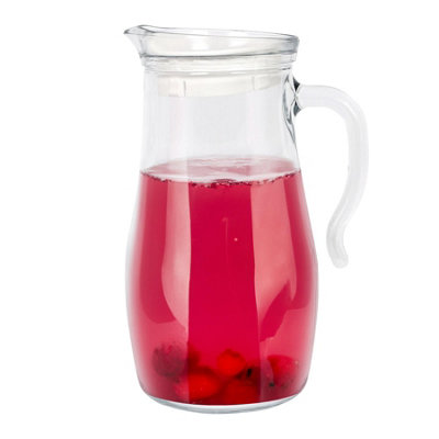 LAV Misket Glass Water Jug with Silicone Lid - 1.8L