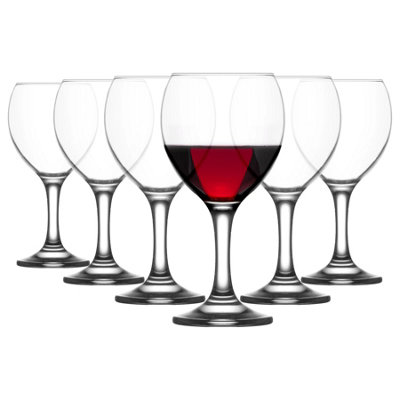 LAV Misket Red Wine Glasses - 260ml - Pack of 6 | DIY at B&Q