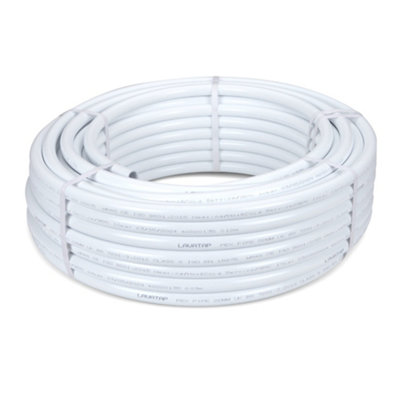 LavaTap 15mm Barrier Pipe PEX 100M Coil White Push Fit Plumbing Plastic ...