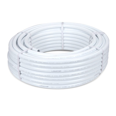 LavaTap 22mm Barrier Pipe PEX 50M Coil White Push Fit Plumbing Plastic Pipe