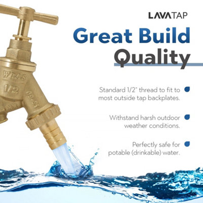 LavaTap Outside Tap Kit Simple DIY Installation Outdoor Garden Tap Bibtap