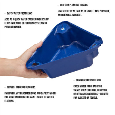 LavaTap Radiator Maintenance Kit with Plumb Tub Drain Tray & Vacuum ...