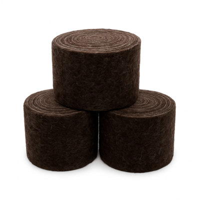 LavaTherm Pipe Insulation Lagging Natural Wool Felt Wrap (Pack of 3 Rolls)