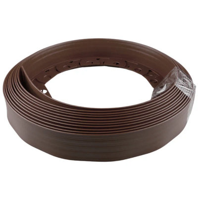 Lawn Border Set, Easy Border 40mm Brown 10m with Pegs