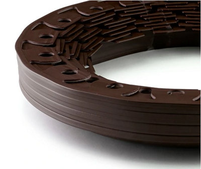 Lawn Border Set, Easy Border 40mm Brown 10m with Pegs