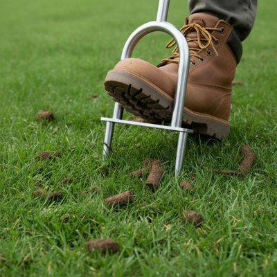 Lawn Coring Aerator, Manual Grass Core Aerating Tool