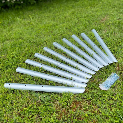 Lawn Edging Log Roll Stakes (Pack of 10) | DIY at B&Q