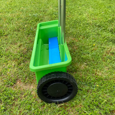Lawn Garden Drop Spreader for Seed Feed and Fertiliser 12 Litre Capacity