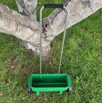 Lawn Garden Drop Spreader for Seed, Feed and Fertiliser (12 Litre Capacity)