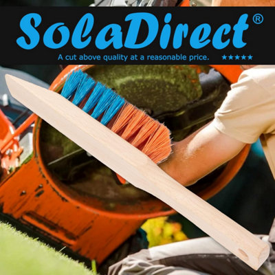 Lawn Mower Cleaning Brush with Wooden Scraper for Cleaning Lawn Mowers ...