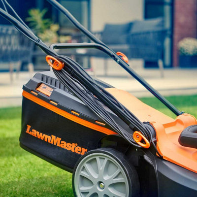 LawnMaster 1800W 40cm Electric Lawn Mower with Rear Roller - 2 Year ...