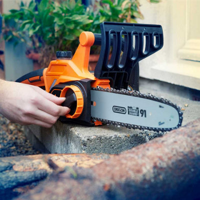 LawnMaster MX 24V 25cm Cordless Chainsaw with 4.0Ah battery fast charger toolless chain tension and