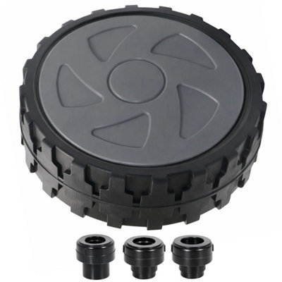 Lawnmower Wheel 7" 175mm Universal Tyre Reducer Bushes