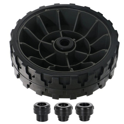 Lawnmower Wheel 7" 175mm Universal Tyre Reducer Bushes