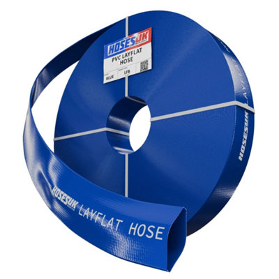 Layflat Discharge Hose Pipe Yellow 25mm ID PVC Polyester Reinforced ...